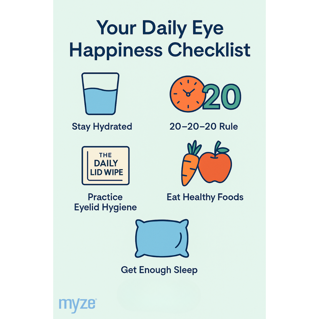 Daily Eye Care Tips for Happier, Healthier Eyes – myze The Daily Care ...
