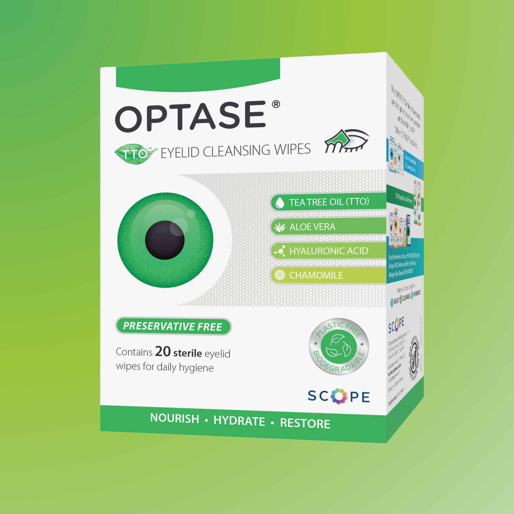 OPTASE® TTO Lid Wipes - 20count – myze The Daily Care for Eyes